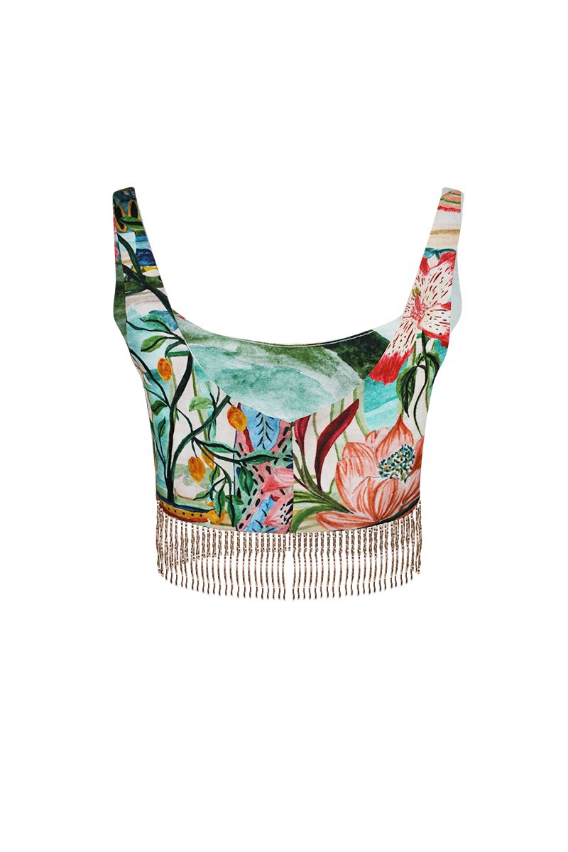 ACANTHA AMALFI TOP | CULT MIA | Isla & White