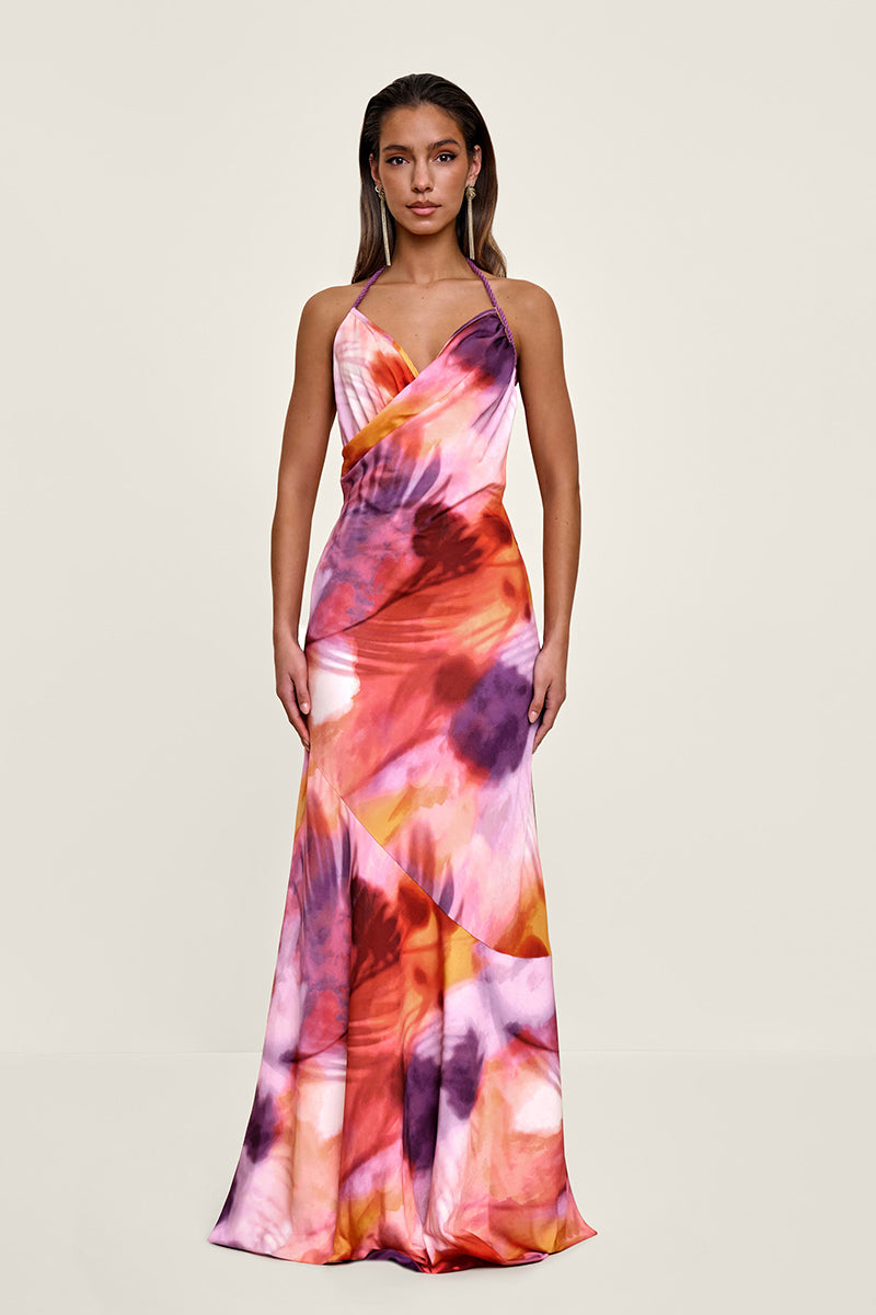 TIRO FULL LENGTH DRESS IN DANDI PRINT | CULT MIA | Andrea Iyamah