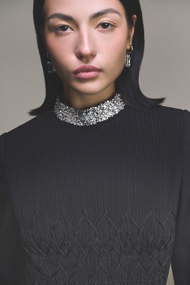 BLACK SMOCKED DRESS | CULT MIA | Montsand