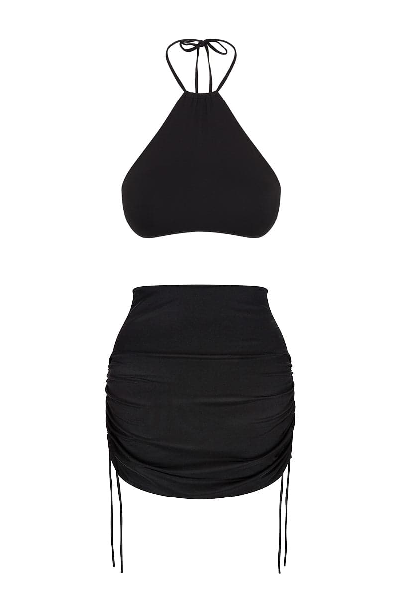 THE CHRISTY BLACK TOP AND THE SKIRT SET | CULT MIA | Talia Collins
