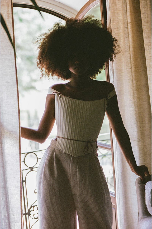 TUDOR CORSET IN SNOW | CULT MIA | Alice Pons Milano