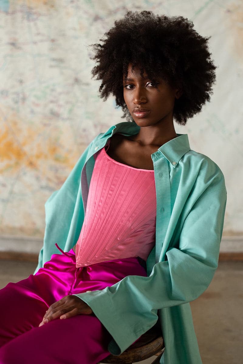 ROCOCO CORSET IN ROSE | CULT MIA | Alice Pons Milano